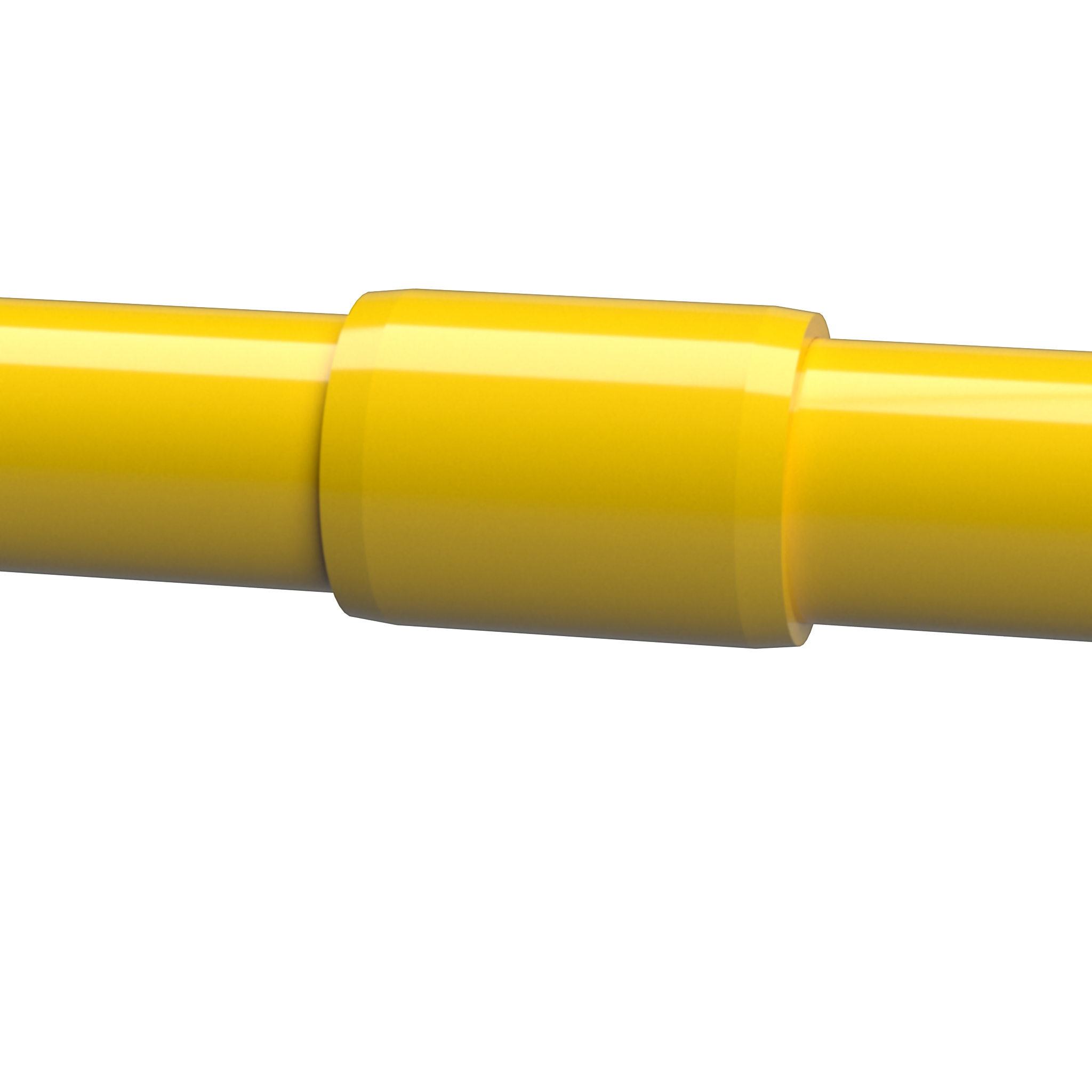 3/4" External PVC Coupling, Yellow (10-PK) FORMUFIT Furniture Grade ...